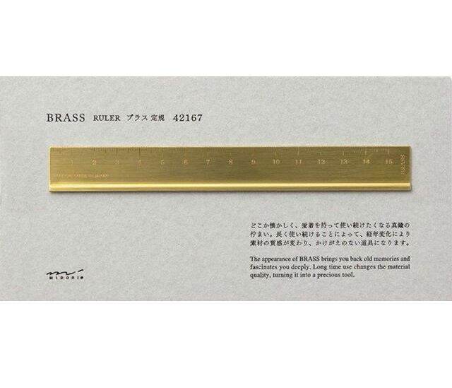 Midori Premium Brass Ruler 15cm Made in Japan | Lazada