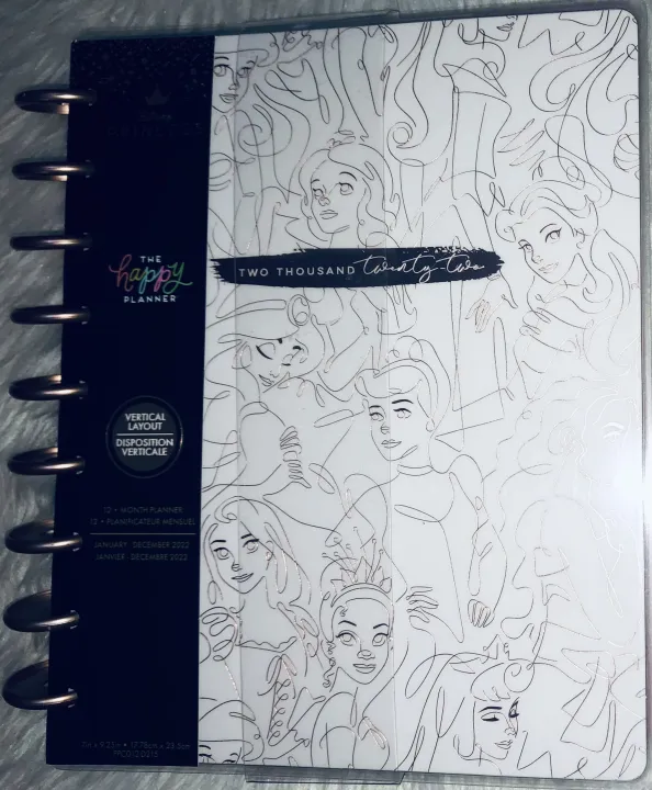 2022 Happy Planner Disney Princess Elegance Classic Vertical Happy ...