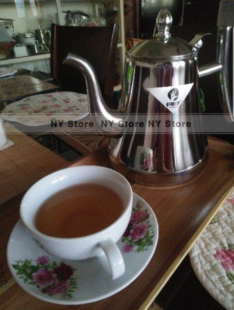 Stainless Steel Teapot Jug Mini Kettle Kopi Tea With Strainer Water ...