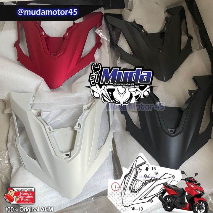 COVER DEPAN LAMPU VARIO 160 64301-K2S-N00ZL-N00ZK BADONG FAIRING KEDOK ...