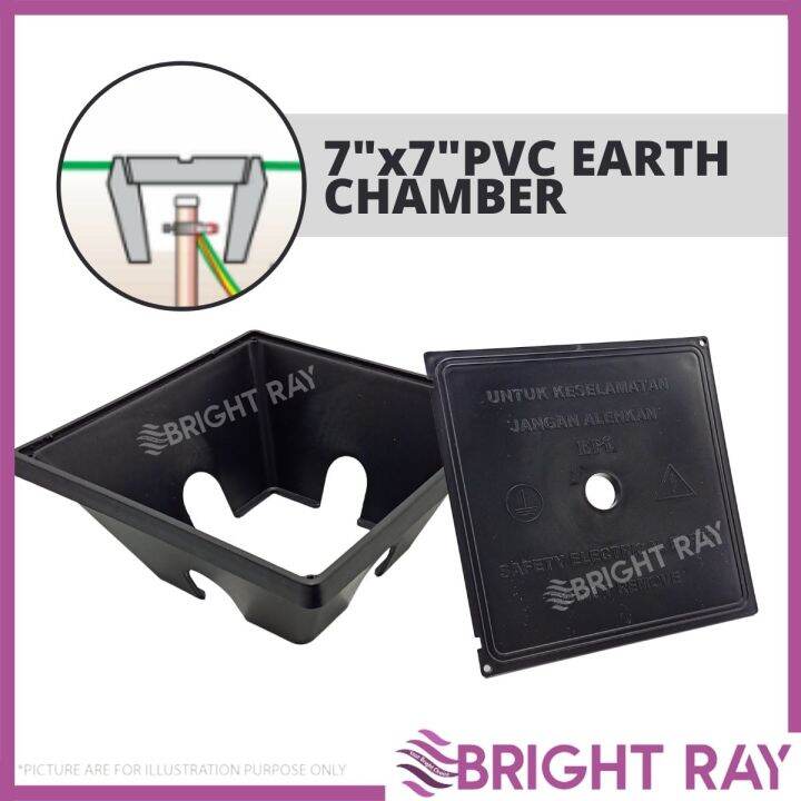 7" x 7 " PVC Earth Chamber With Cover PVC Link PVC Earth Chamber ...