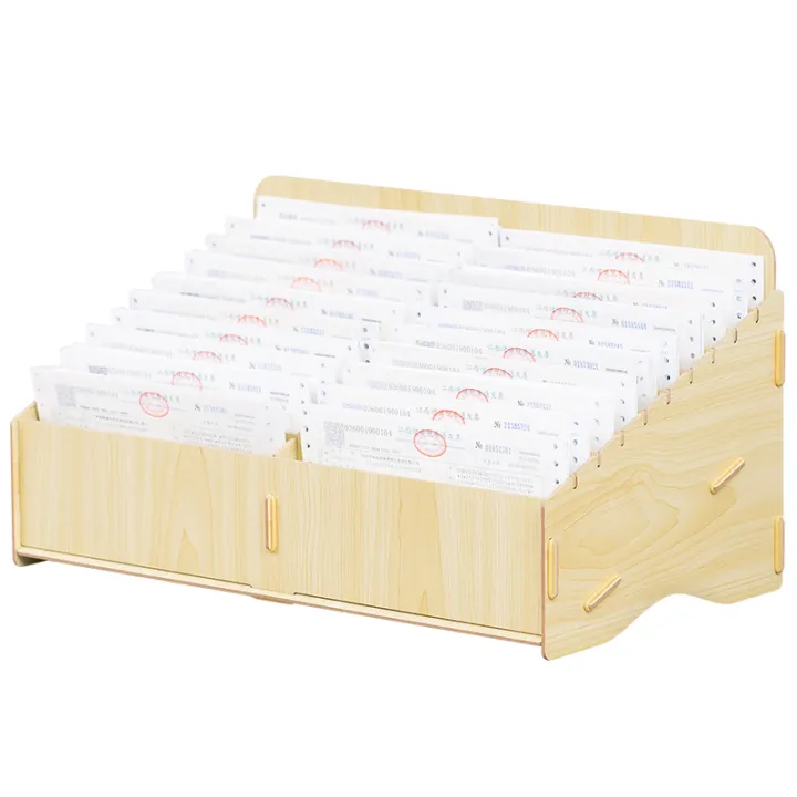 Bill storage box desktop financial document classification express ...