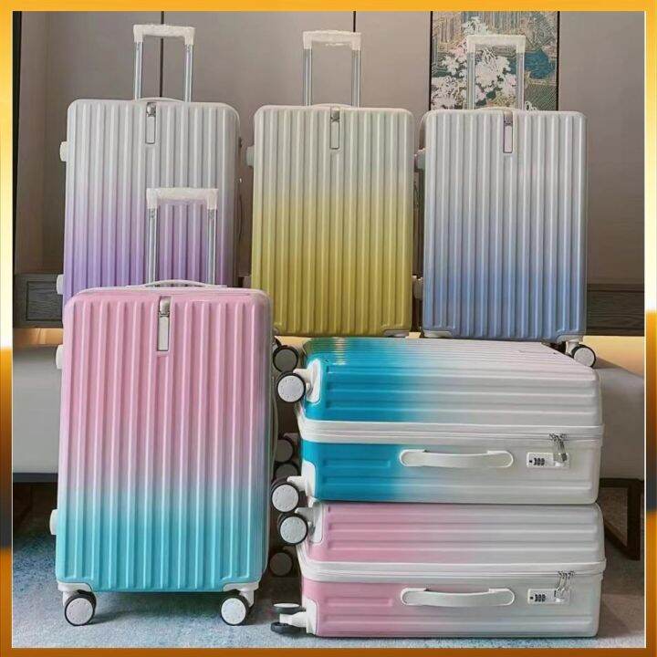 Korean Upgrade two-color luggage/suitcase 20-24 inch trolley case ...