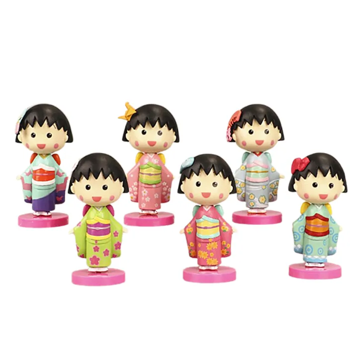 Microgood 6ชิ้นใช้งานได้หลากหลายเครื่องประดับอะนิเมะที่สวยงามของสะสมขนาดเล็กหุ่นอะนิเมะตุ๊กตาแอ ...