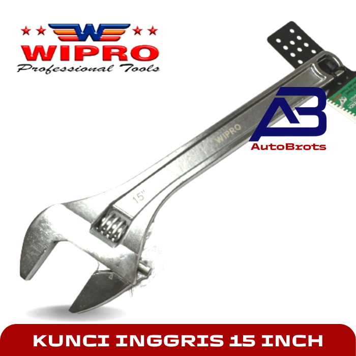 WIPRO Kunci Inggris 15 Inch / Kunci Bago 15" Adjustable Wrench | Lazada ...