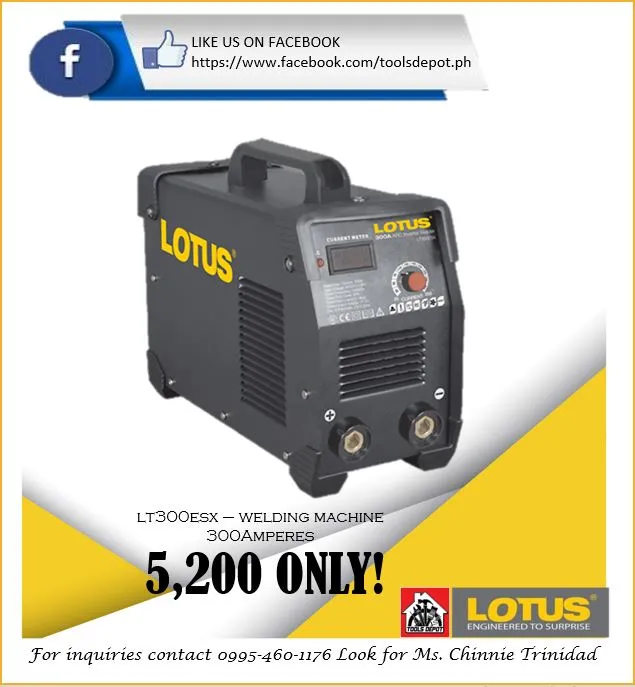 LOTUS ARC WELDING MACHINE 300A LT300ESX | Lazada PH