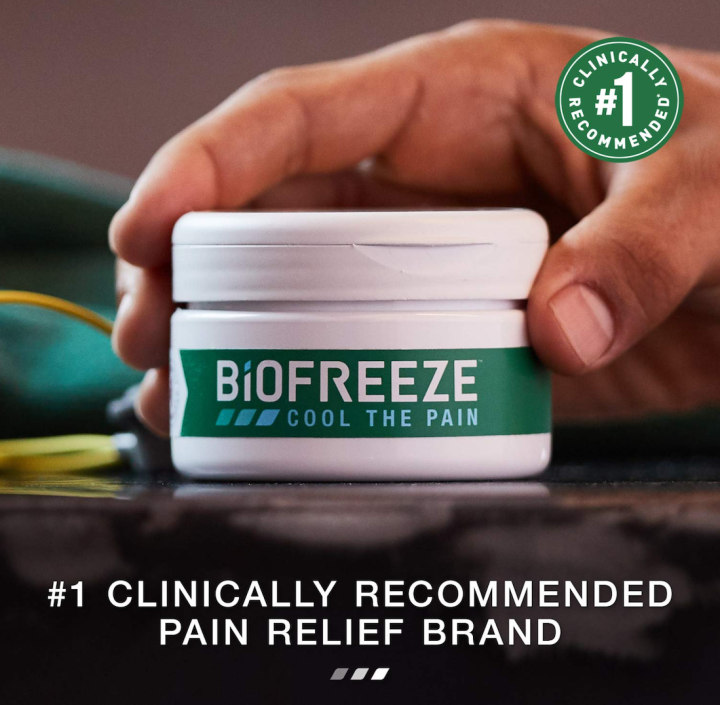 [Ready Stocks] Biofreeze Pain Relief Cream, 3 oz. Jar Bio Freeze, Fast Acting Menthol Pain ...