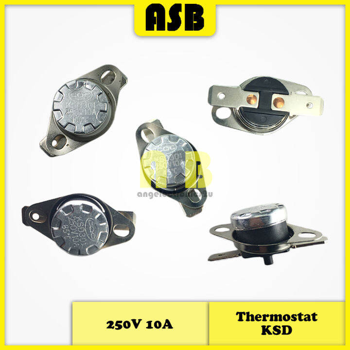 (1pc) Thermostat KSD301 250V 10A 2WAY ( 220°C / 245°C / 250°C / 260°C ...