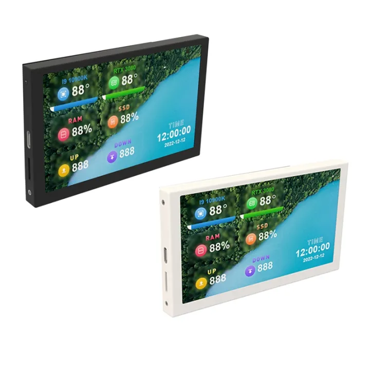 5 Inch Computer Monitor for Mini ITX Case IPS Secondary Screen CPU GPU ...