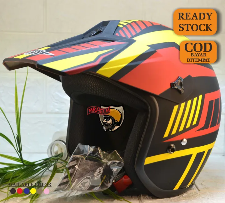 HELM SEMI CROSS / SEMI TRAIL AVA LIMITED EDITION ( MR HELM ) | Lazada ...