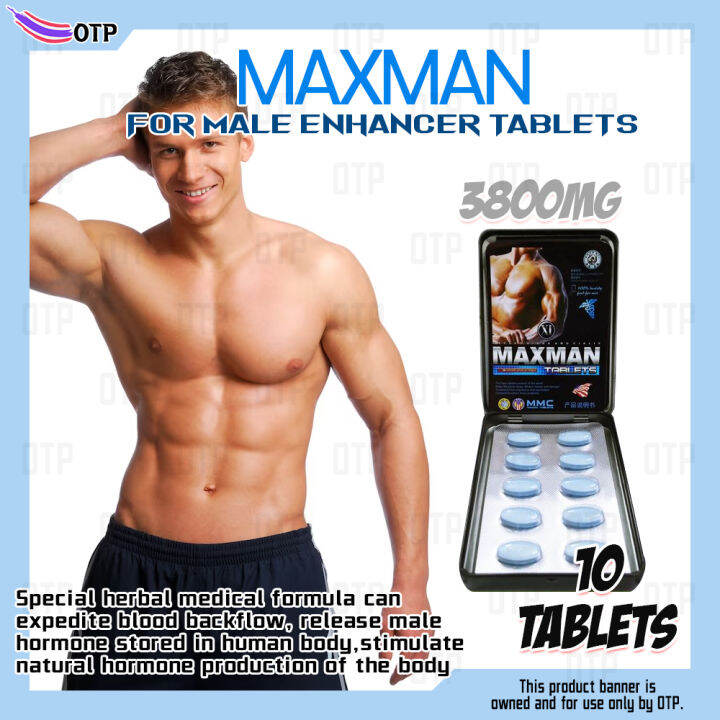 Original Maxxmen 10 pieces Tablet/Pills ( 3800mg ) Enhancer for men and ...