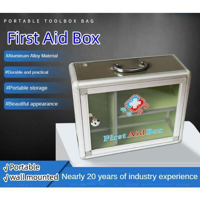 heat sellzllxrr Medicine Box First Aid Box Aluminum Alloy With Lock ...