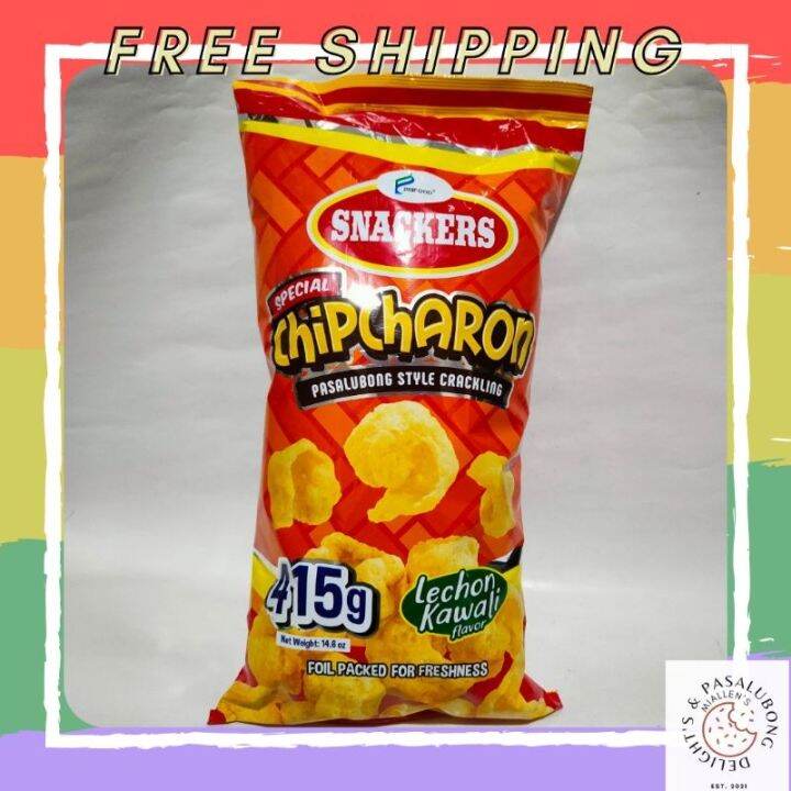 Zoedi SNACKERS CHIPCHARON LECHON KAWALI (415 GRAMS) | Lazada PH