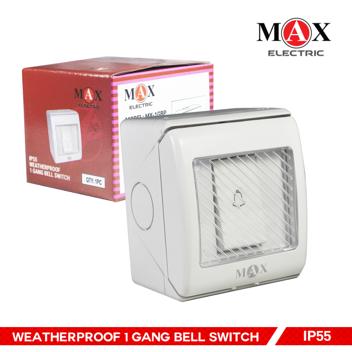MAX WEATHERPROOF BELL SWITCH 16A | Lazada