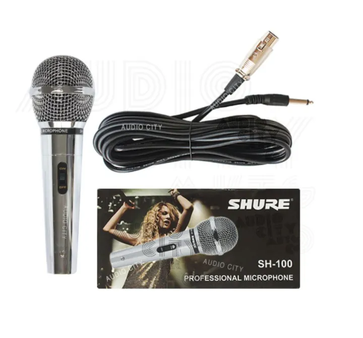 Shure Microphone, SM-100H Wireless Microphone, Clear Diamond Silver ...