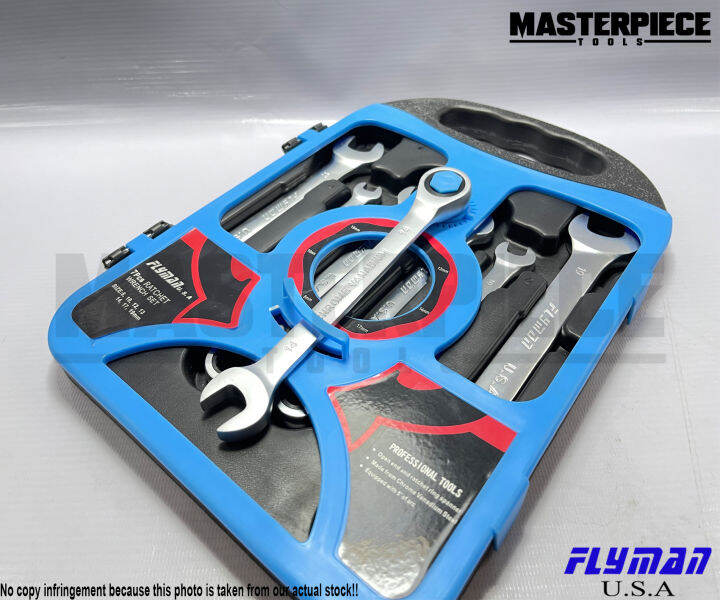 Flyman Combination Wrench Set 7 Pcs. (Ratchet End) | Lazada PH