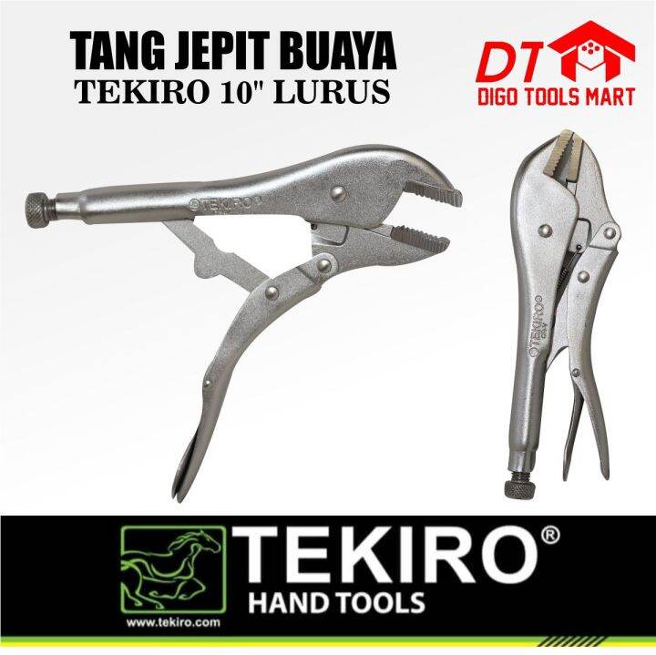 Tang Buaya TEKIRO 10 inch Vise Grip Tang Jepit Tang Jepit Buaya Lurus ...