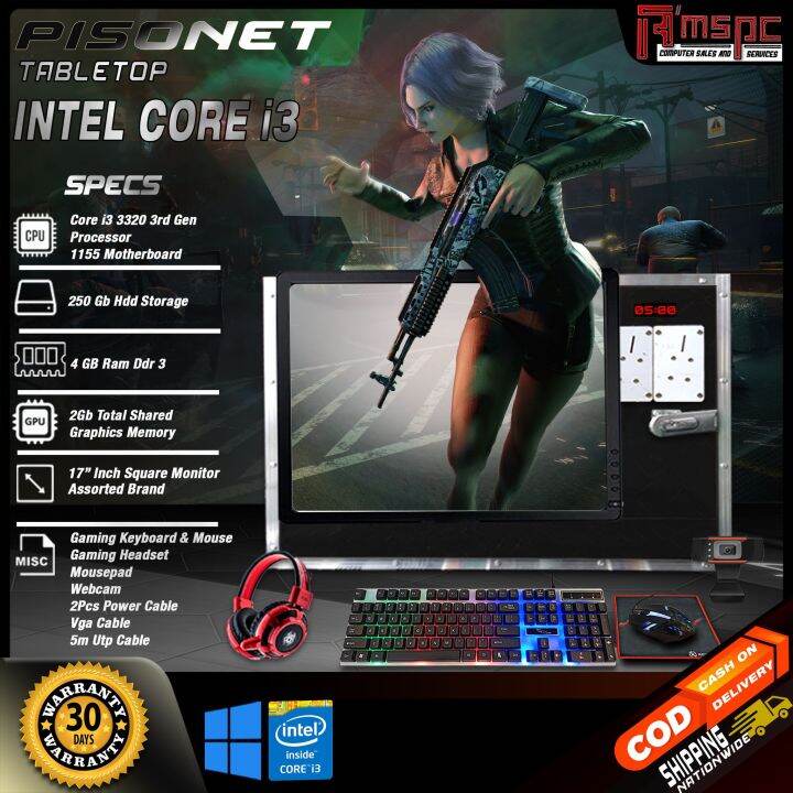 PISONET TABLE TOP | i3 3RD GEN PROCESSOR | 250GB HDD | 4GB RAM DDR3 ...