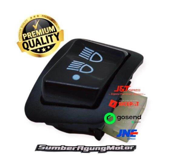 SAKLAR TOMBOL DIM DIMMER 3 TITIK VARIO 125 LAMA BEAT FI SUPRA 125 HELM ...