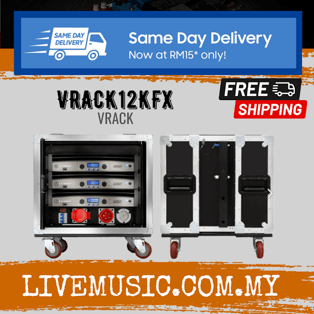 Crown VRACK12KFX 3 nos x IT12000HD Amplifiers, RACK, PD, +I/O ( VRACK ...