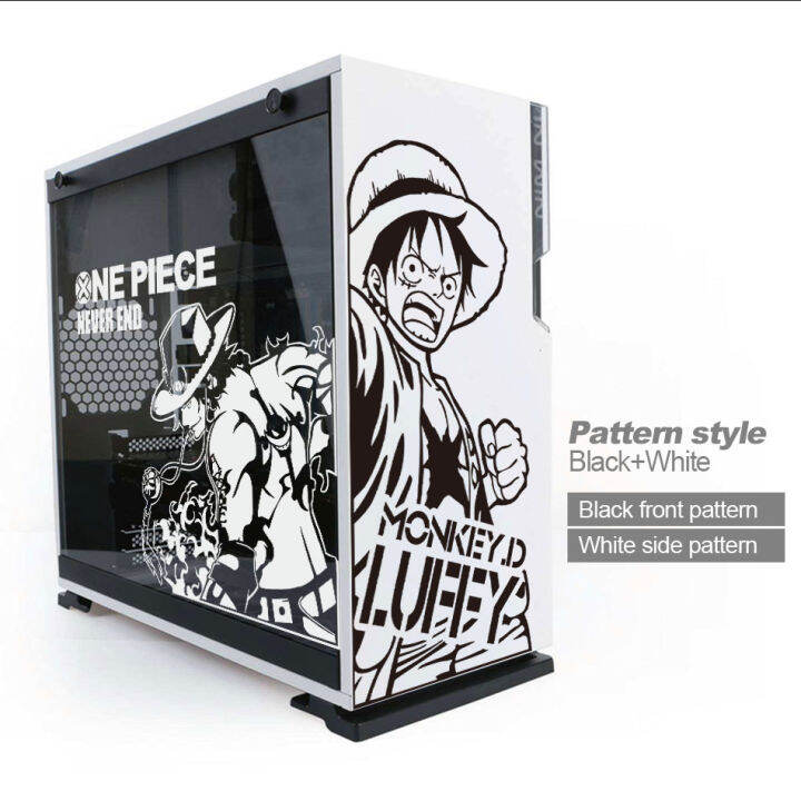 One Piece Anime PC Case Stickers Cartoon Computer Host Skin Decorate ...