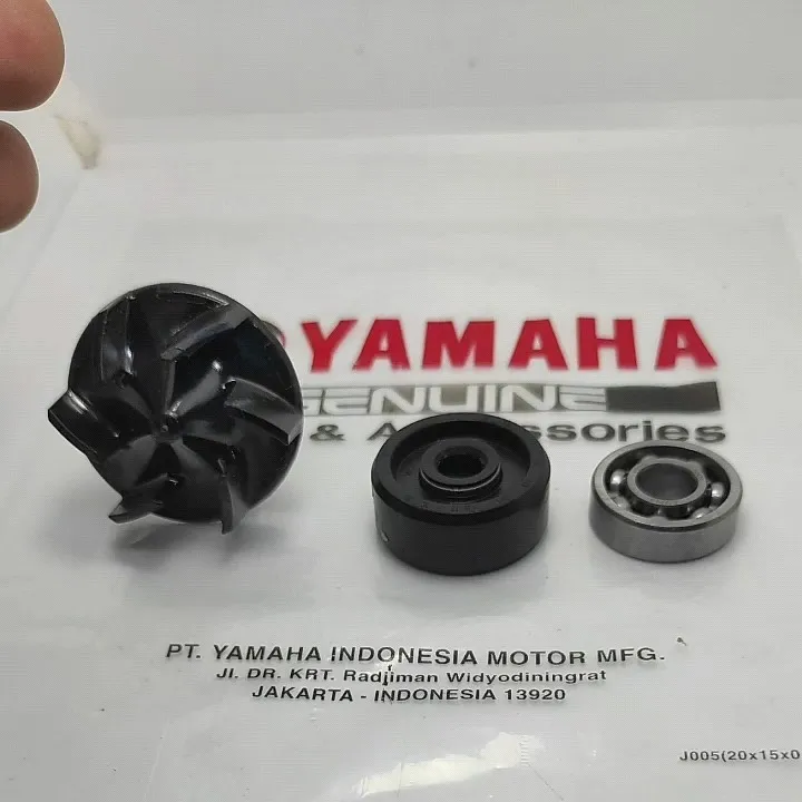 Kipas seal bearing set Waterpump pompa radiator yamaha R15 R25 MT25 MT15 kode part 1WD original ...
