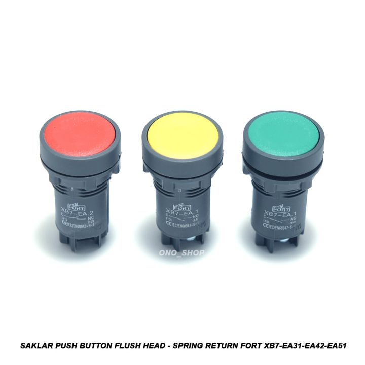 Saklar Push Button Flush Head - Spring Return Fort XB7 | Lazada Indonesia