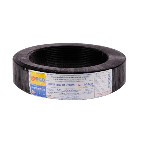 BCC สายไฟ IEC01 THW 1x16 SQ.MM. 100ม. สีดำ สินค้าของแท้""บริการเก็บเงินปลายทาง"" _/\_ | Lazada.co.th