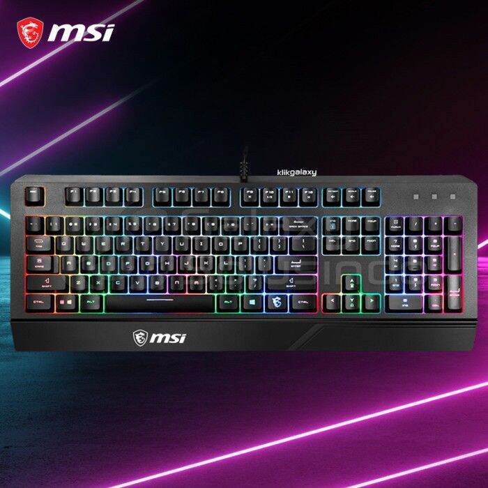 MSI VIGOR GK20 RGB Rainbow Gaming Keyboard | Lazada Indonesia