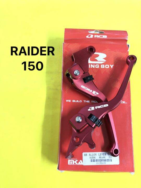 RACING BOY BRAKE LEVER S1 for RAIDER 150 CARB RED | Lazada PH