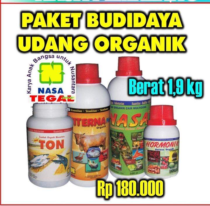 PAKET BUDIDAYA UDANG ORGANIK TON VITERNA POC NASA HORMONIK | Lazada ...