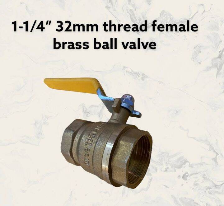 BRASS BALL VALVE PN25 1-1/4" (32MM) , 1-1/2" (40MM) 2" (50MM) | Lazada
