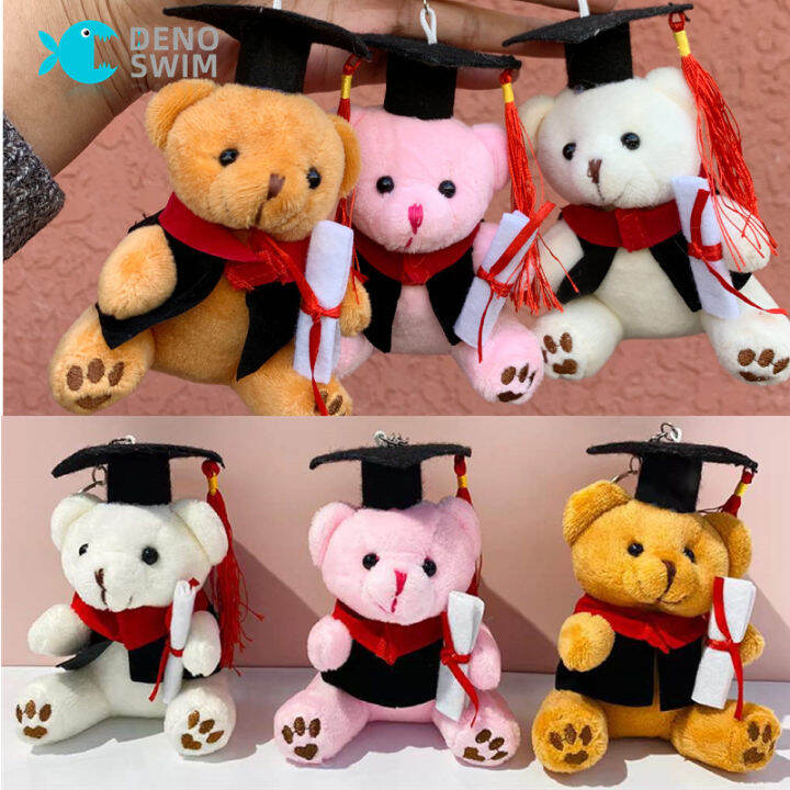 DENOSWIM Teddy Bear Small Size Doll Graduation Dr. Bear Stuffed Toy ...
