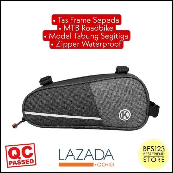 Tas Frame Sepeda MTB Roadbike Model Tabung Segitiga Size Besar | Lazada ...