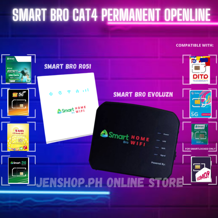 OPENLINE SMART BRO PREPAID WIFI CAT4 (AVAILABLE UNLIDATA) | Lazada PH