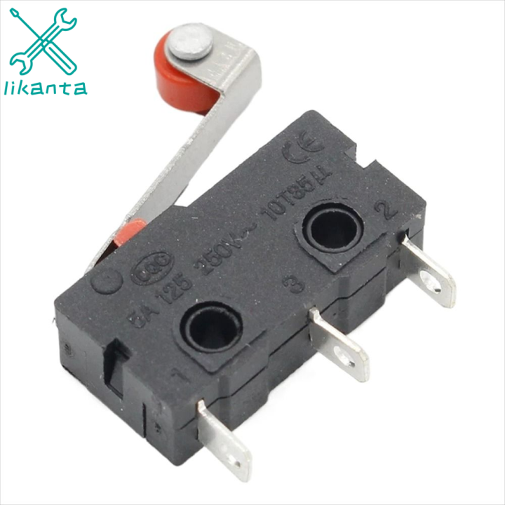 LIKANTA 5A 3Pin Circuit Board Roller Lever Arm PCB Terminals 125V-250V Mini Micro Switch Micro ...
