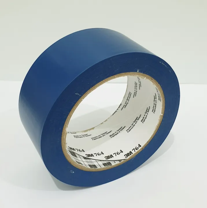 3M LAKBAN LANTAI 764 BLUE 48mm x 33mm FLOOR MARKING TAPE 764 | Lazada Indonesia