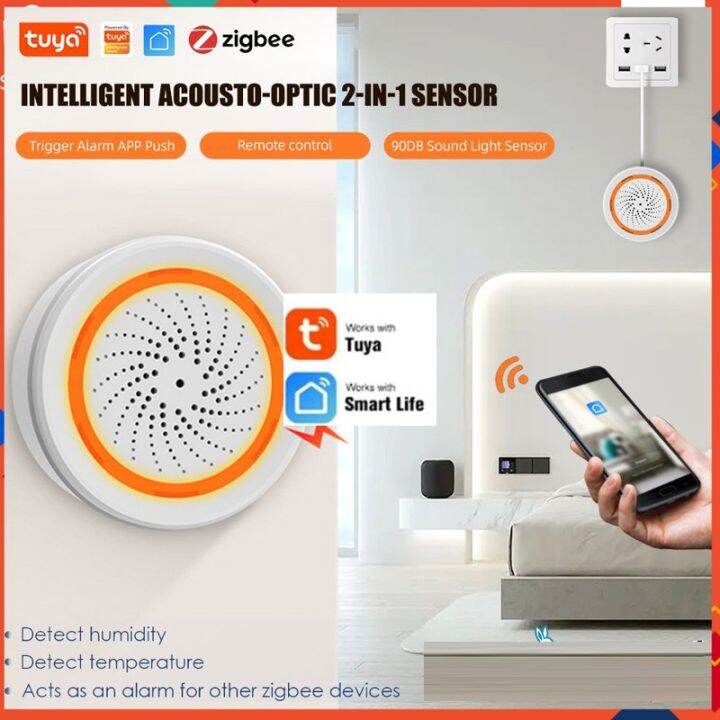Bergamotsdv RS NEO tuya ZigBee/WIFI alarm alarm intelligent humidity ...