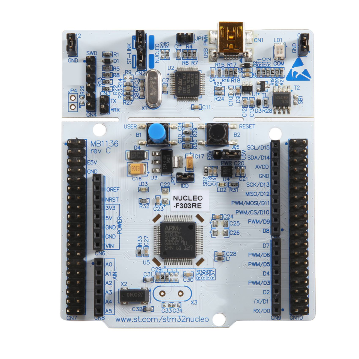 NUCLEO F303RE Development Boards & Kits ARM 16/32-BITS MICROS BOARD ...