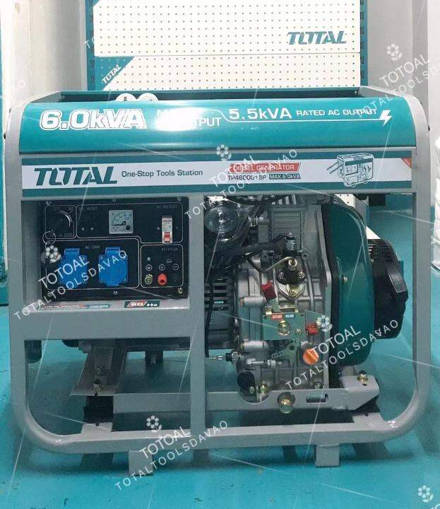 TOTAL Diesel generator 6.0KVA TP4600015P | Lazada PH
