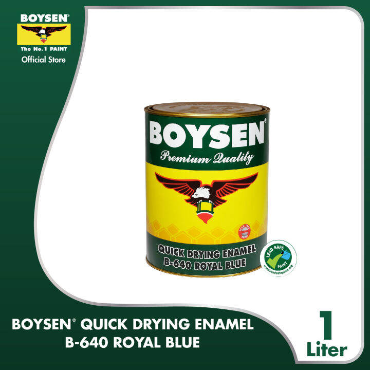 BOYSEN Quick Drying Enamel Royal Blue B640-1L | Lazada PH