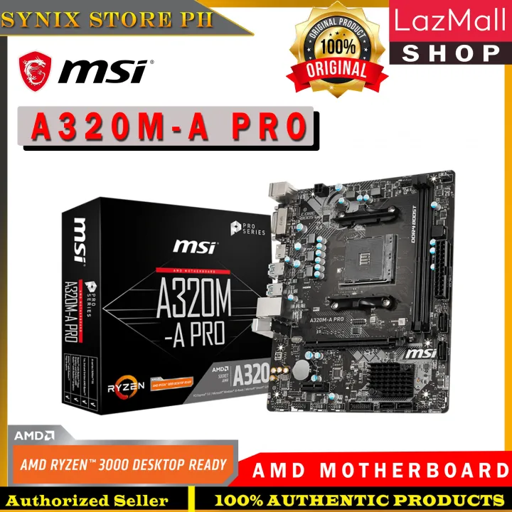 MSI A320M-A PRO AM4 socket AMD Motherboard / Desktop motherboard AMD ...