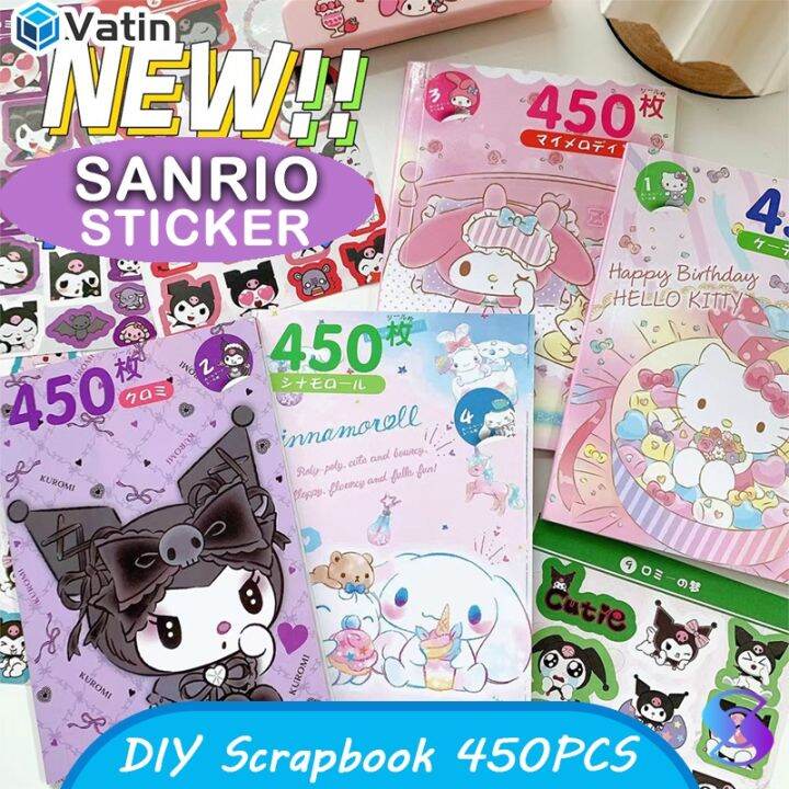 450PCS ticker /buku sanrio stiker lucu/450pcs Stiker Kartun Sanrio Kuromi Lucu Untuk DIY ...