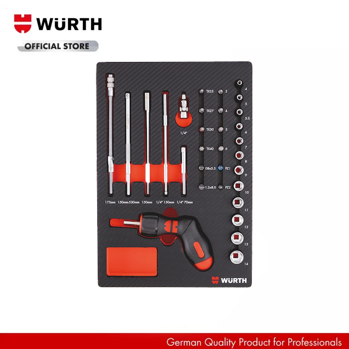 Wurth Screwdriver Gun System Assortment 4.4.1 | 37 PCS | Lazada