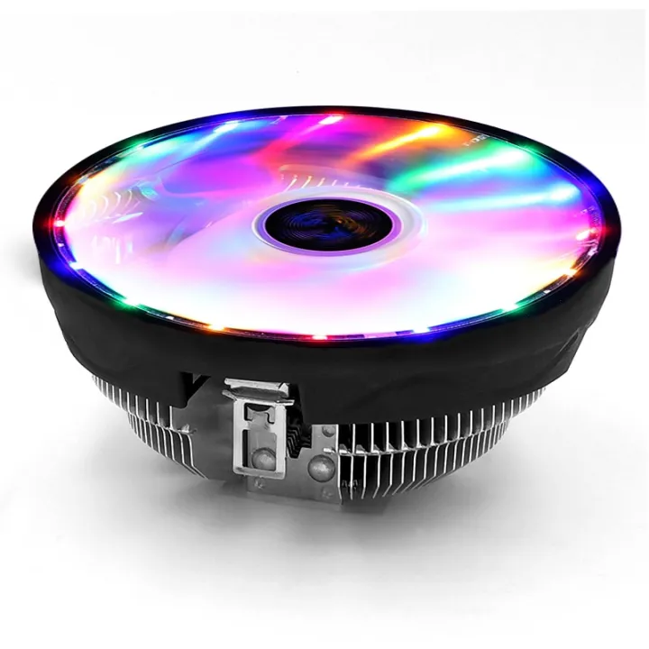 LED CPU Cooler Cooling พัดลม120มม.หม้อน้ำสำหรับ LGA 775 1150 1151 1155 ...