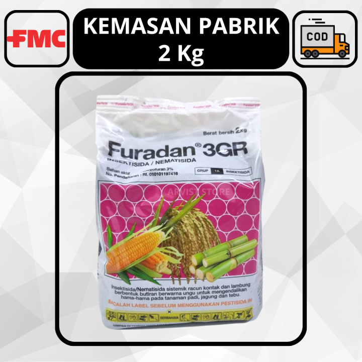 FURADAN 3GR 2 KG Bahan Aktif Karbufuran 3% Insektisida Nematisida Obat Pengendali Hama Tanaman ...