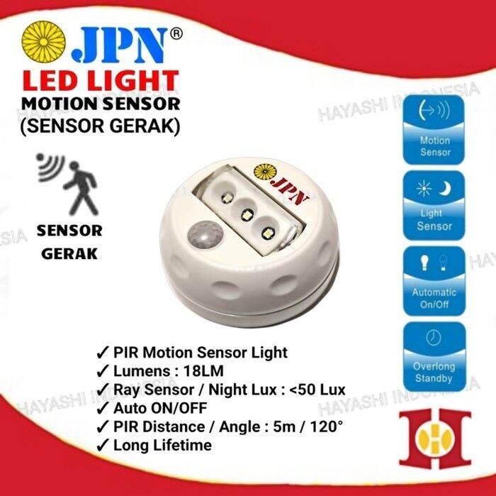 Sensor Gerak Lampu LED PIR Motion Infrared Deteksi Gerakan | Lazada ...