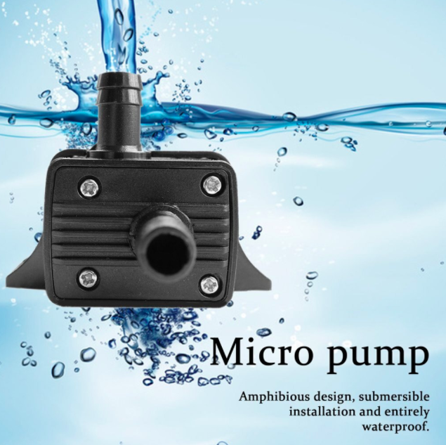 Pompa Air Aquarium Fish Pump Ikan Ultra Quiet Submersible Pump Tank ...