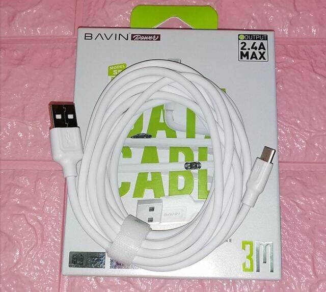 BAVIN USB CABLE 3M FOR ANDROID/V8 | Lazada PH