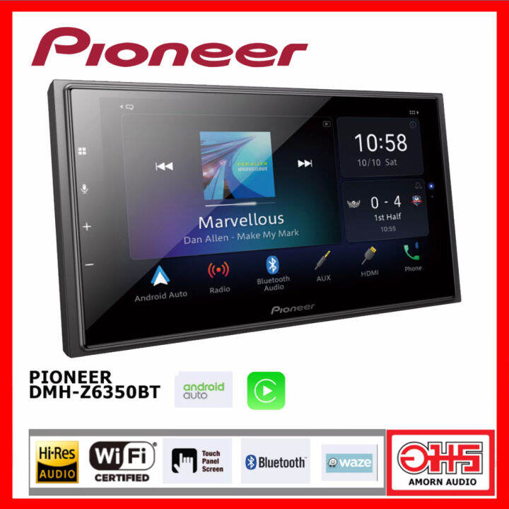 PIONEER DMH-Z6350BT เครื่องเล่น รองรับการใช้งาน Wi-Fi ในตัว หน้าจอระบบ ...